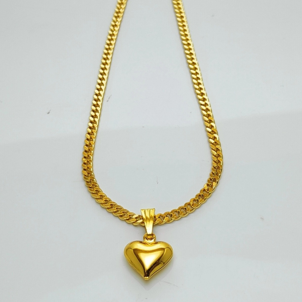 Ncklace Rantai Leher Perempuan dan Loket Gold Plated Women Plated ...