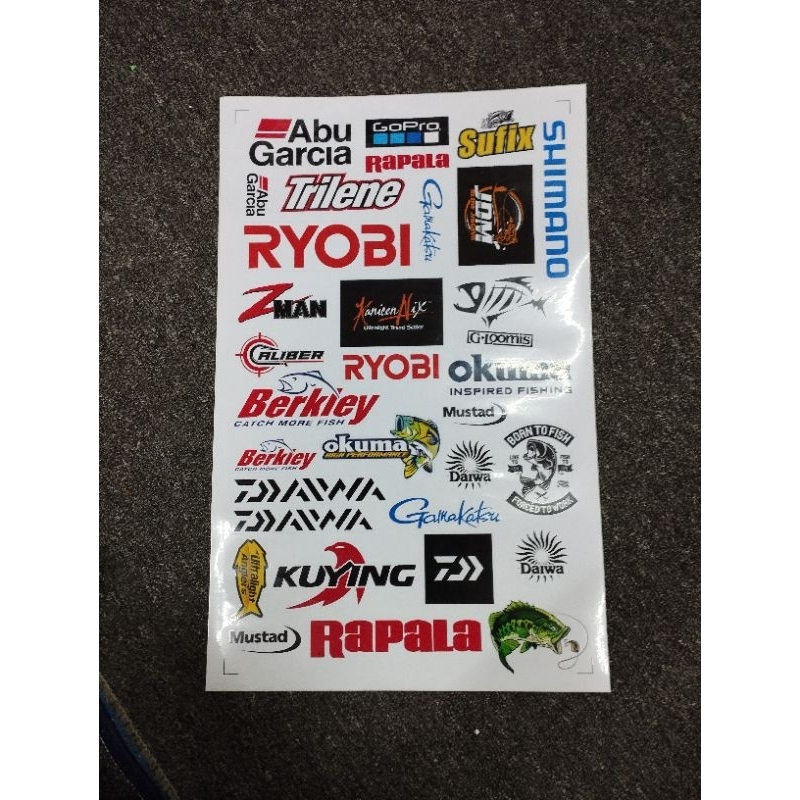 STICKER PANCING ABU GARCIA / RAPALA /SHIMANO | Shopee Malaysia