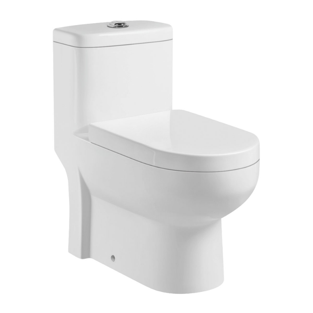 Saniware One Piece WC Toilet Bowl S-Trap Wash Down Water Closet 10 Inch ...