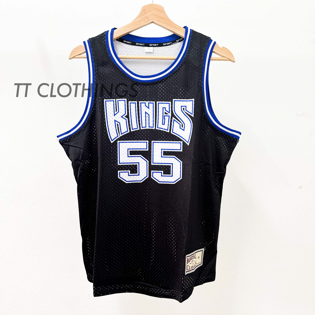 NBA Basketball Jersey Mesh Edition Sacremento Kings #55 Williams Black ...