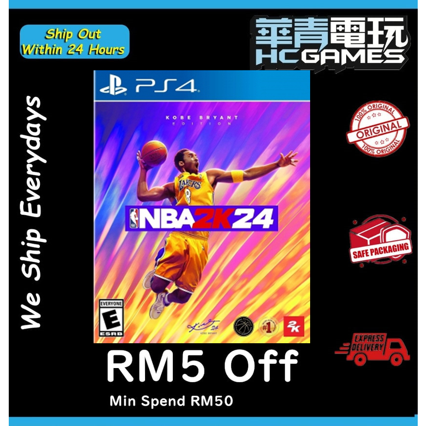 PS4 / PS5 NBA 2K24 (English/Chinese-Disc-New Seal) NBA 24 / NBA 2K24 ...