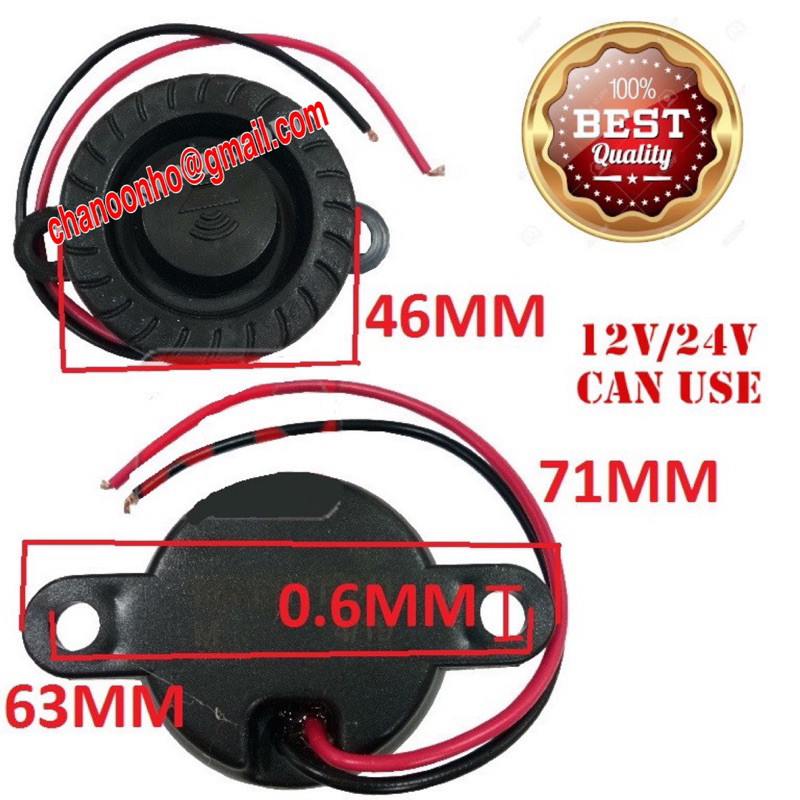 Reversing Alarm Back Up Horn Reverse Siren Beeper Buzzer 12V 24V lorry ...