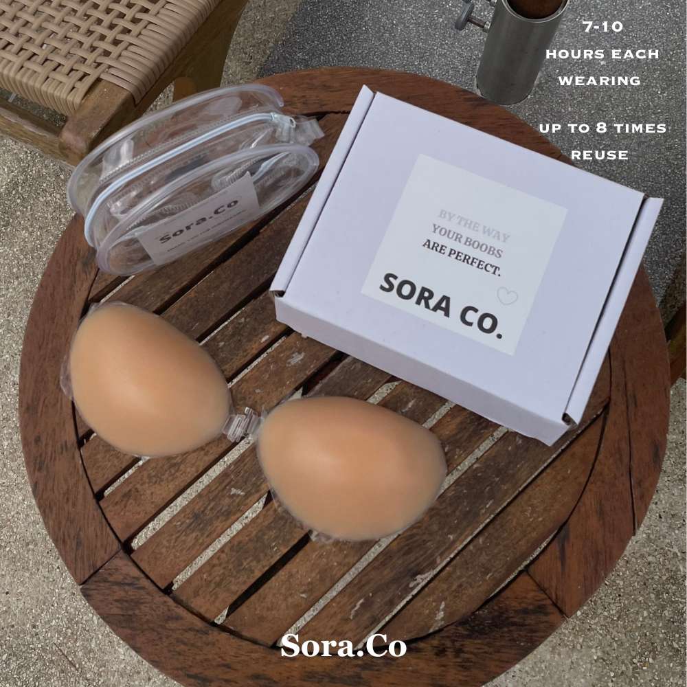 [SORA>CO] Seamless Push Up Silicone Shaping NuBra 隱形硅膠胸貼 (with PVC ...