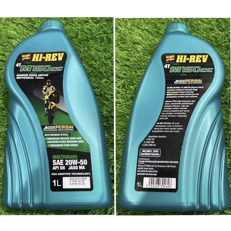100% ORIGINAL 1L 1.2L MINYAK HI REV 4T HIREV RS150 Y15 150RS RSX 1.2L ...
