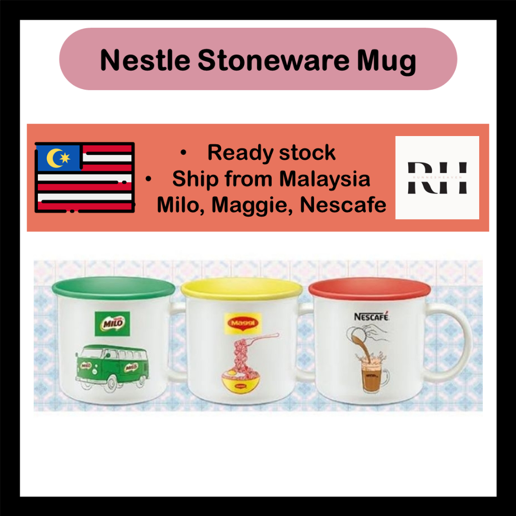 Ready Stock | Nestle Stoneware Big Mug (Milo, Maggi, Nescafe) | Shopee ...