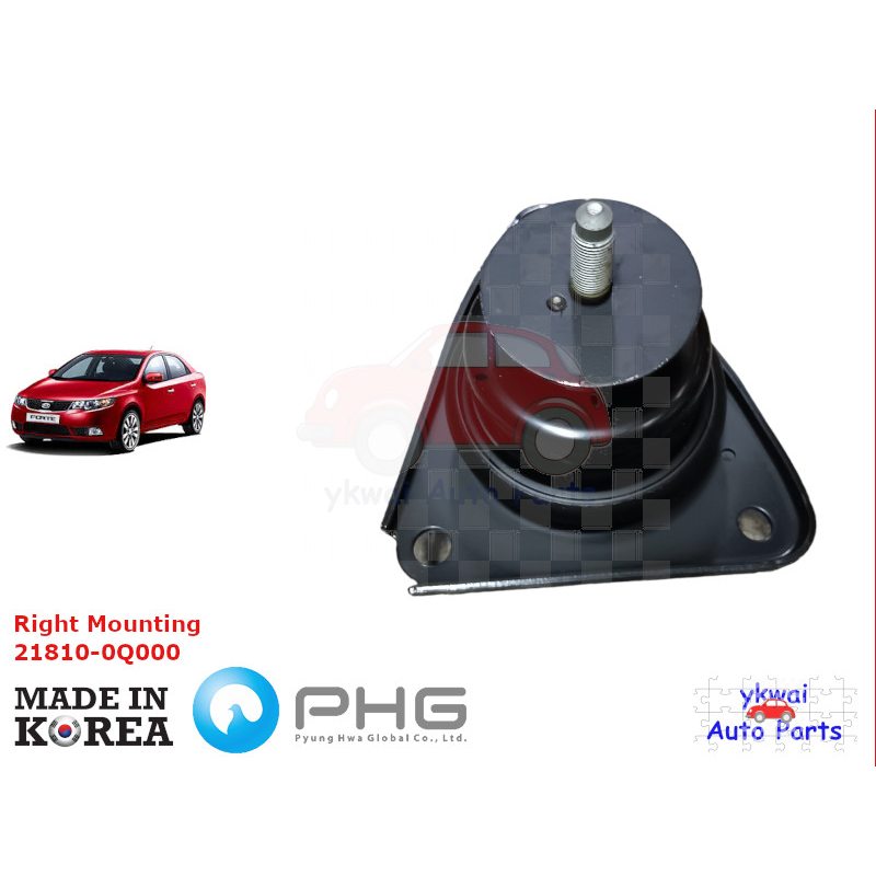 Genuine Hyundai Engine Mounting for Kia Forte - 21810-0Q000/21830-1M000 ...