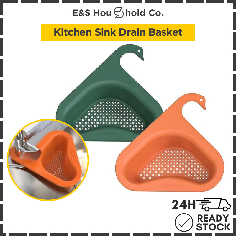[Sink Drain Basket] Household Vegetable Triangle Hangable Storage ...