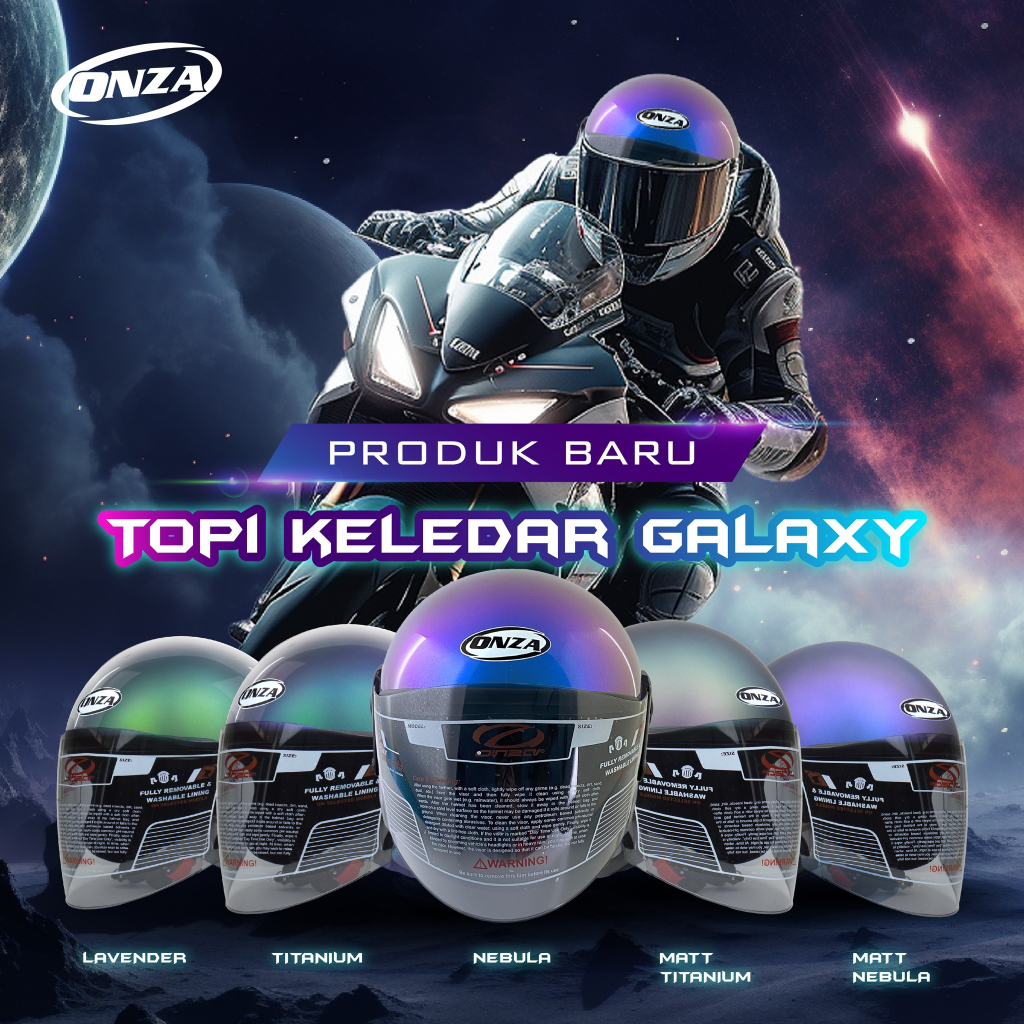 [‼️LIMITED COLOR ] (SIRIM APPROVED) ONZA HELMET MOTOR - MBA GALAXY ...
