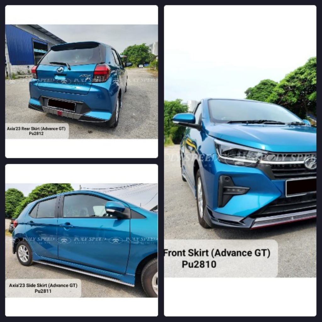 2nd Generation Perodua Axia 2023 Advanced GT Body Kit PU Ready Stock ...