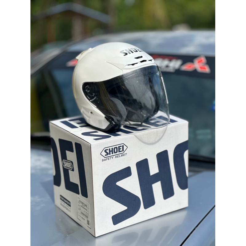 HELMET SHOEI JFORCE 2 PUTIH PREMIUM | Shopee Malaysia
