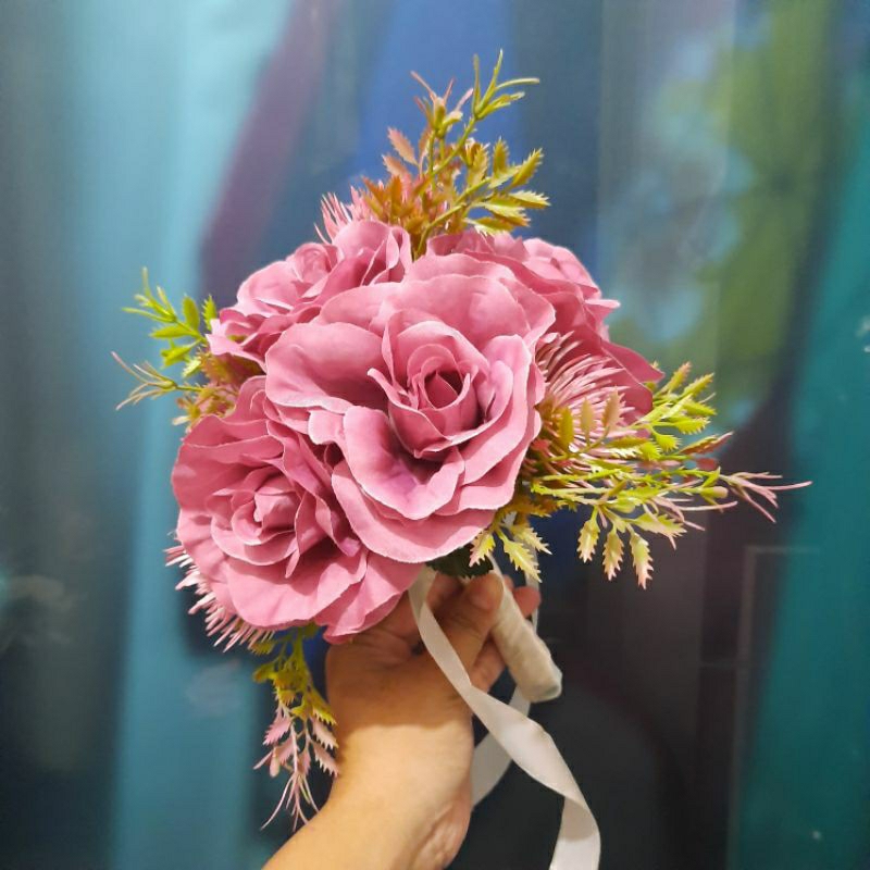 (KIPAS) Bunga tangan pengantin murah (boleh ikut tema) | rose bouquet ...