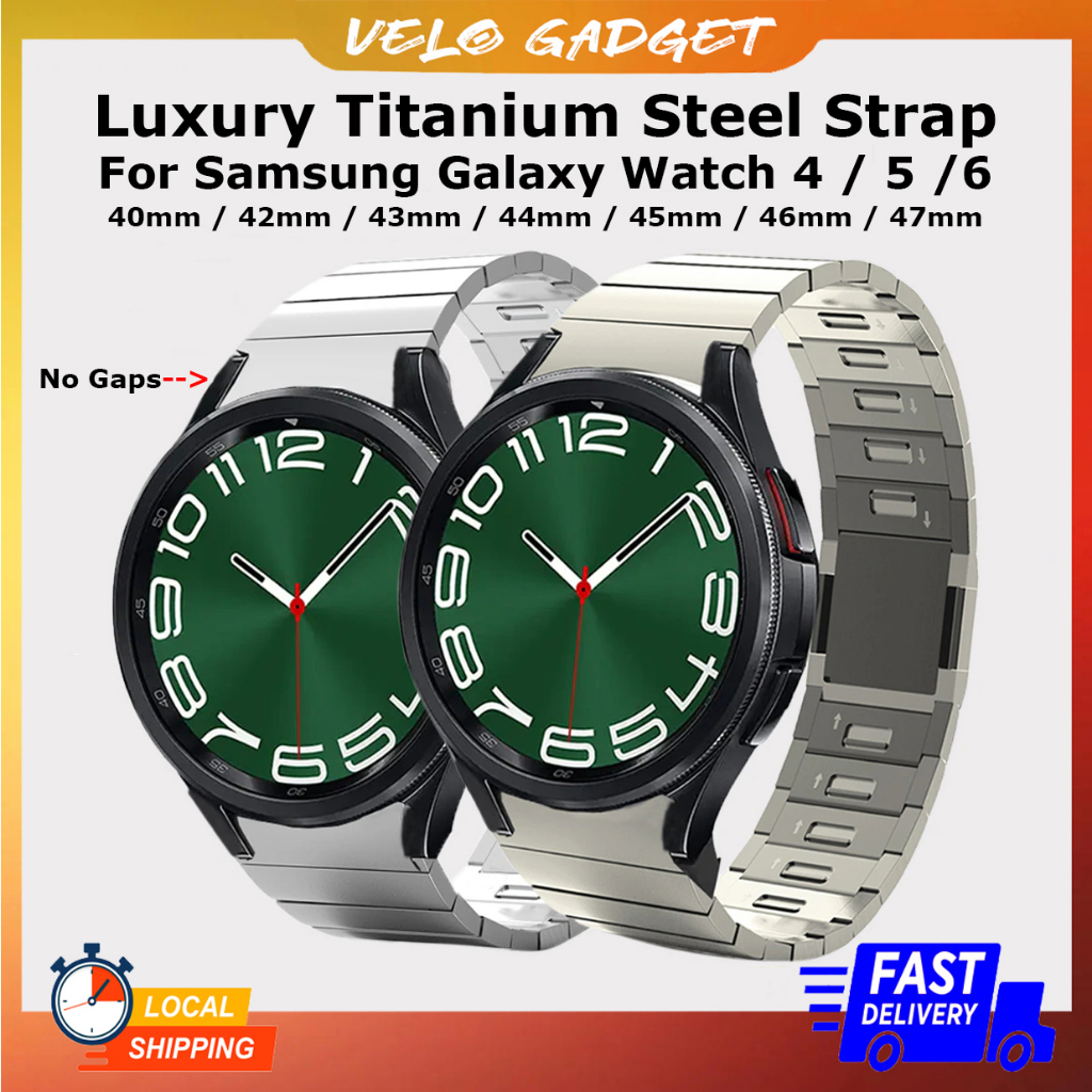 [Malaysia Stock] Luxury Titanium Alloy Strap For Samsung Galaxy Watch 7 ...