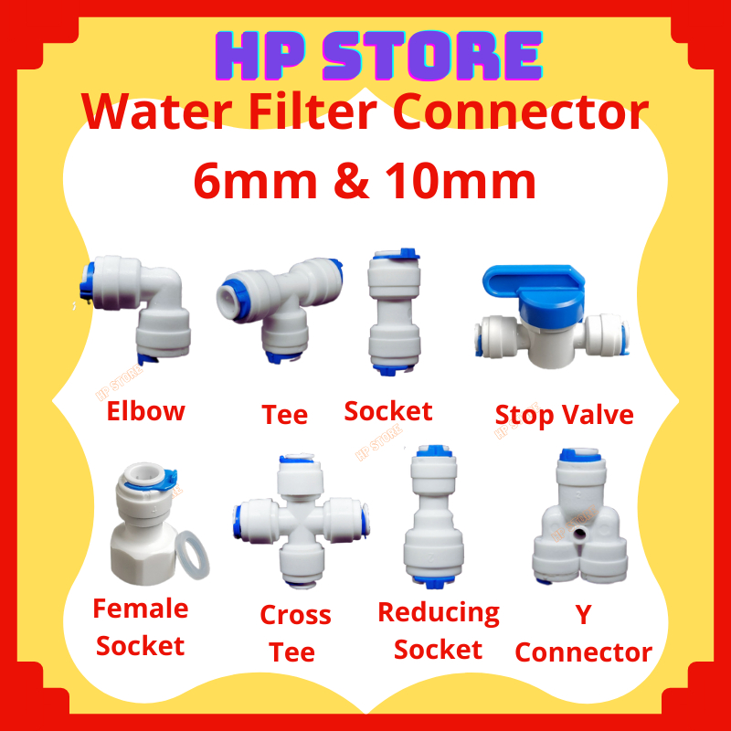 6mm , 10mm RO Water Fitting Water Filter Fitting Water Fitting RO ...