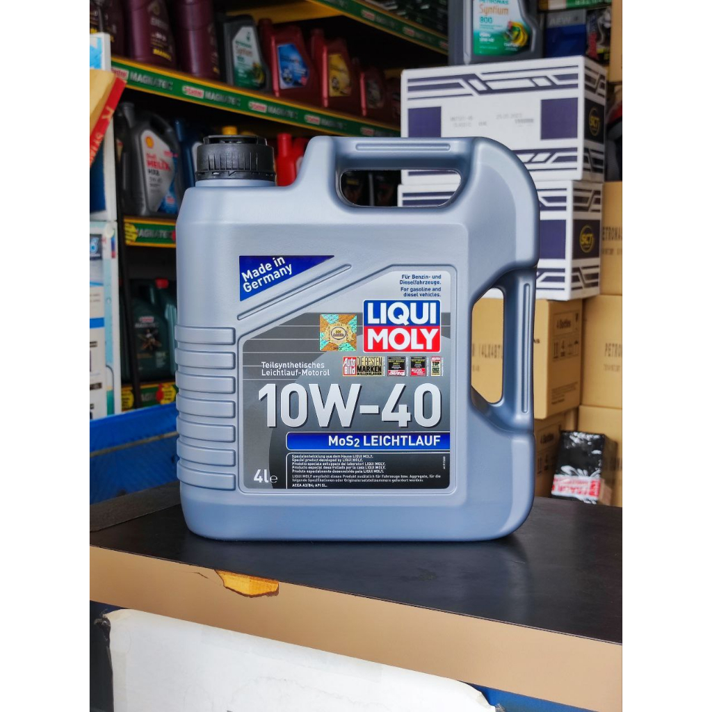 Genuine LIQUI MOLY Synthetic 10W40 10W-40 German Engine Oil 4L Minyak ...