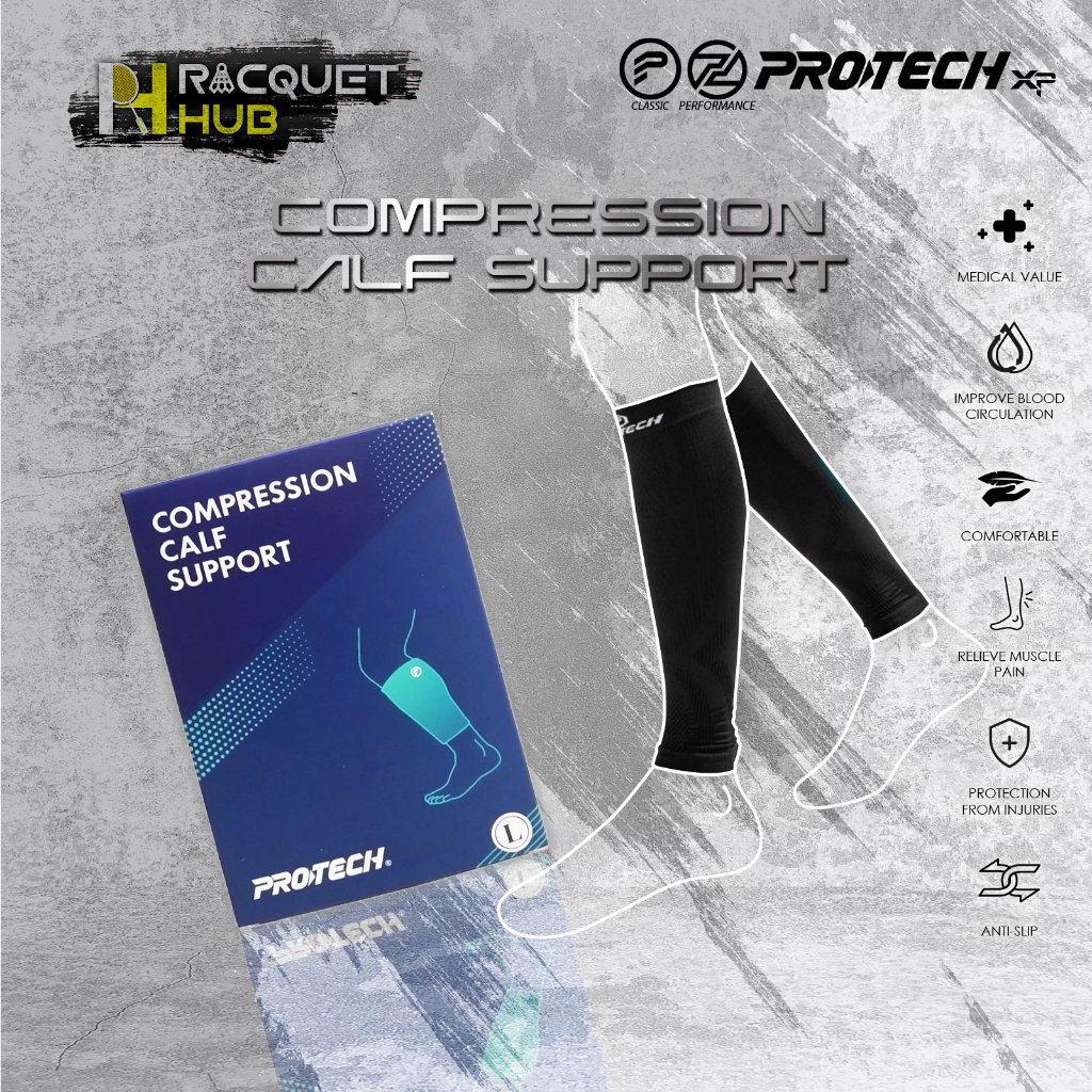 Protech Medically Inspired Compression Calf Support (Sport & Daily use ...