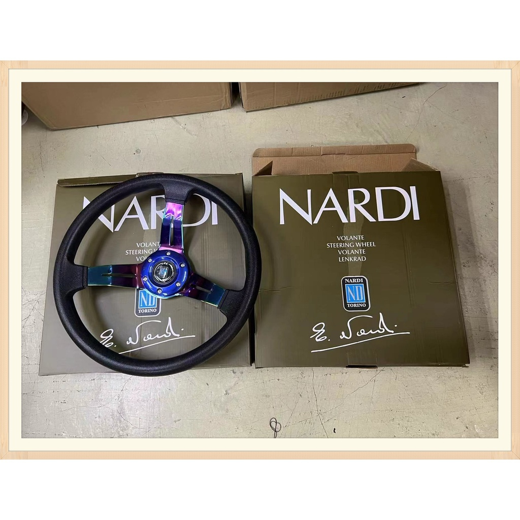 NARDI TITANIUM / RAINBOW STYLE STEERING WHEEL ( PU ) | Shopee Malaysia