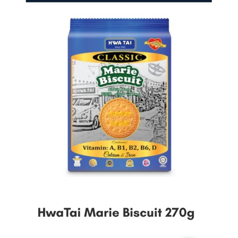 Hwa Tai Classic Marie Biscuit 270G | Shopee Malaysia