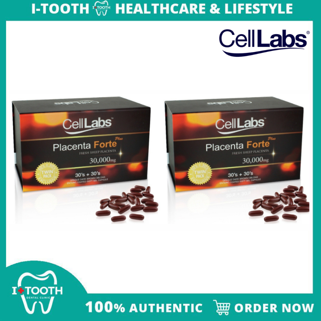 CellLabs Forte Sheep Placenta 30,000mg ( 30’s X 2) Anti Aging with Anti ...
