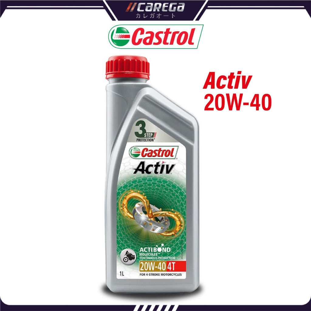 Castrol ACTIV CRUISE 4T 15W-50/20W-40 ACTIV GO SAE-40 ESSENTIAL ...