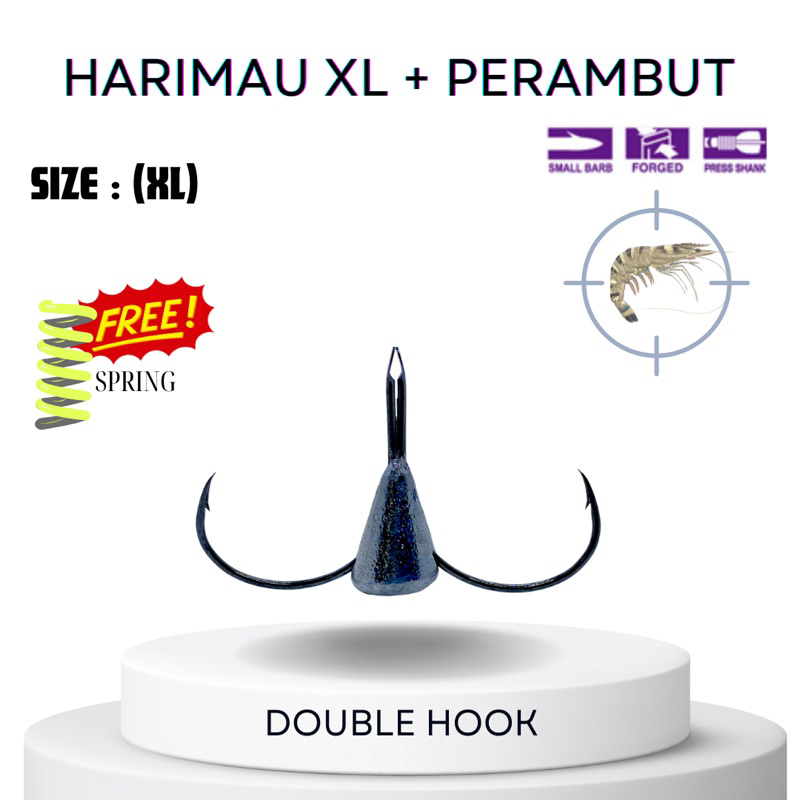 [New] Mata Kail Udang Harimau XL (Tali Perambut + Spring) | Shopee Malaysia