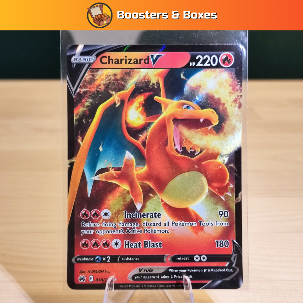 Charizard V (018/159) [Crown Zenith] | Shopee Malaysia