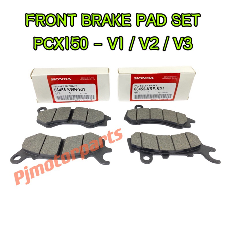 PCX150 V1 V2 V3 NEW & OLD 2010 - 2018 - FRONT BRAKE PAD / DEPAN DISC ...