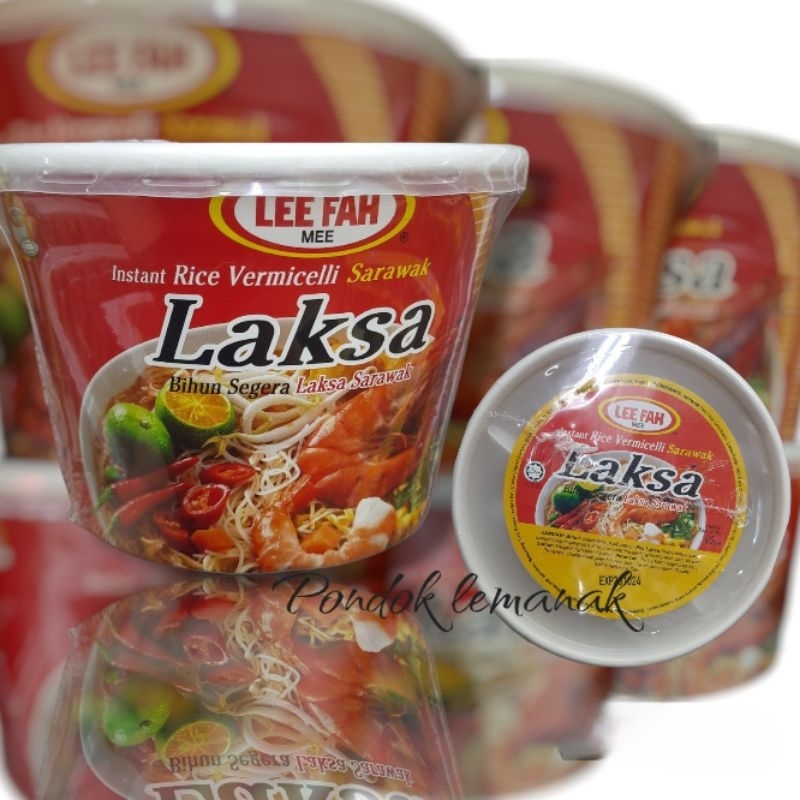 Lee Fah Laksa Sarawak 90g Cup Instant Sarawak Laksa Rice Vermicelli ...