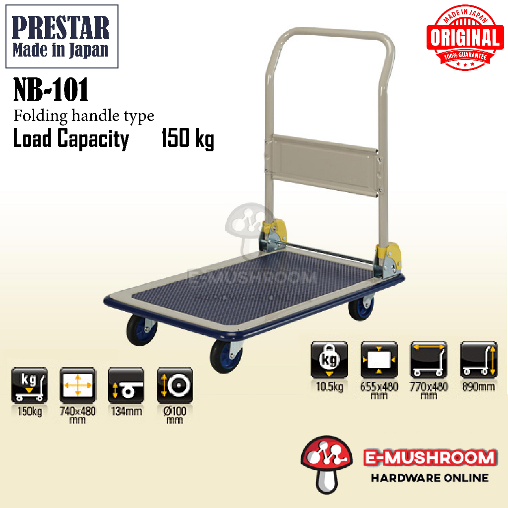 Prestar Hand Truck Metal Platform Trolley 150kg / 300kg | Shopee Malaysia
