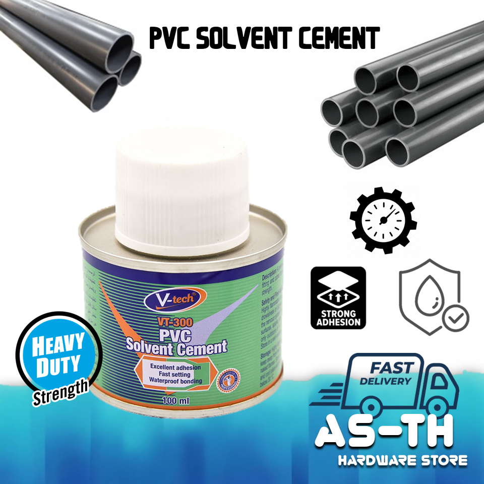 V-Tech PVC Pipe Glue VT-300 PVC SOLVENT CEMENT Gum Pipe Gam Paip Air | Shopee Malaysia