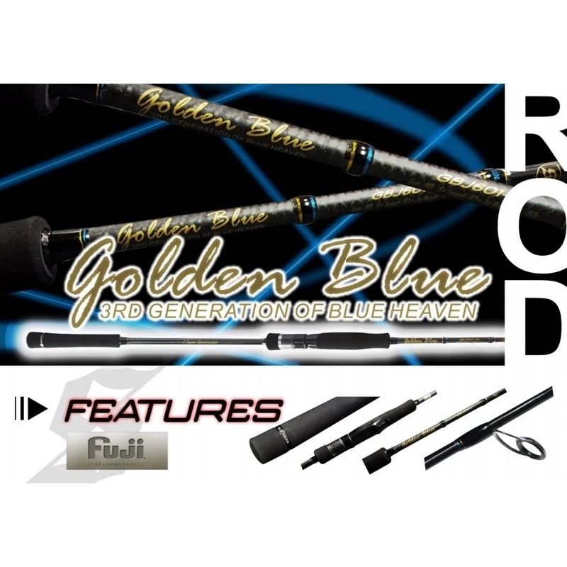 Senses Golden Blue 3RD Generation Jigging Rod (free gift 🎁 2pcs ...