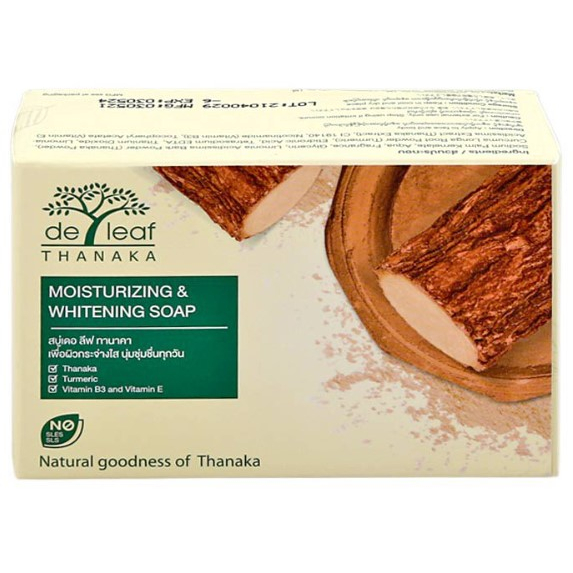 DE LEAF Thanaka Moisturizing & Whitening Soap 100 g | Shopee Malaysia