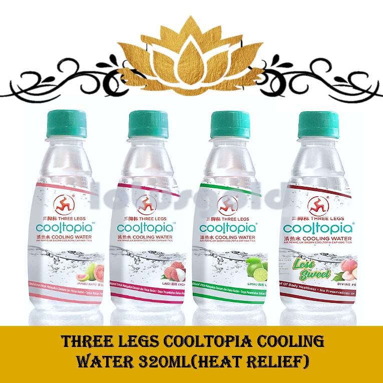 THREE LEGS COOLTOPIA COOLING WATER 320ML(Heat Relief) | Shopee Malaysia