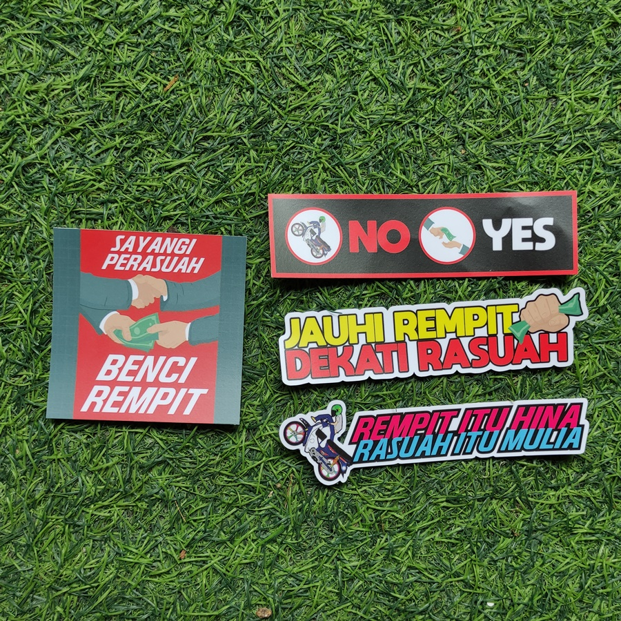 STICKER MOTO JAUHI REMPIT DEKATI RASUAH | Shopee Malaysia