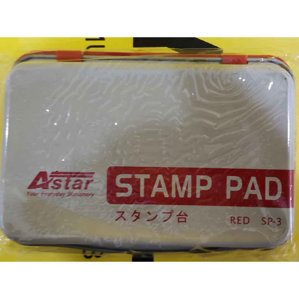 READY STOCK ASTAR STAMP PAD SP3 RED COLOUR ( NO BOX ) | Shopee Malaysia
