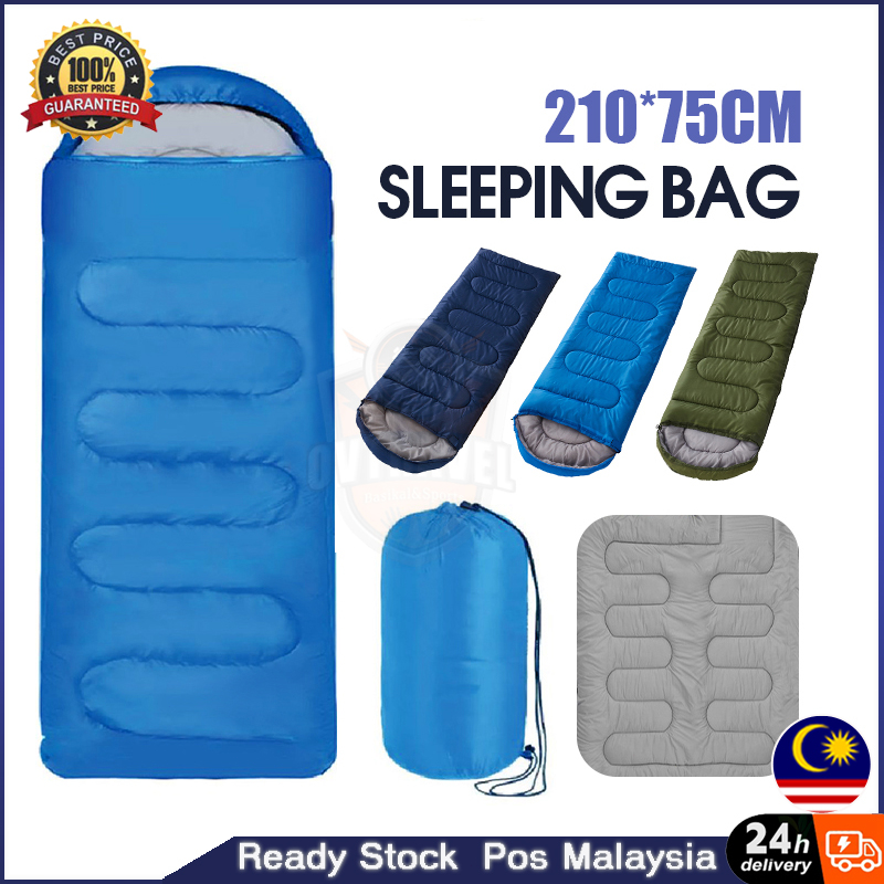 READY STOCK Camping Hiking Sleeping Bag Waterproof Portable Beg Tidur ...