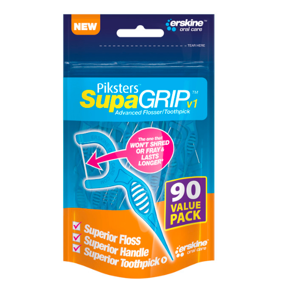 Pemetik flos Piksters SupaGRIP™/Piksters SupaGRIP™ Floss Picks 30PCS ...