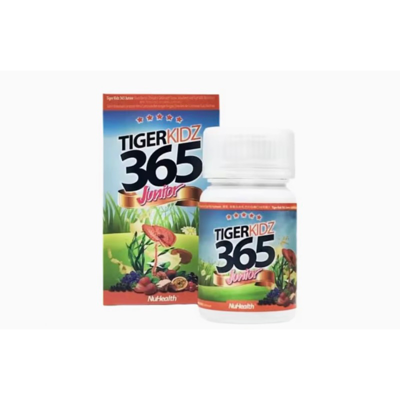 NuHealth TigerKidz 365 Junior Chewable Tablets with Tiger Milk Mushroom ...