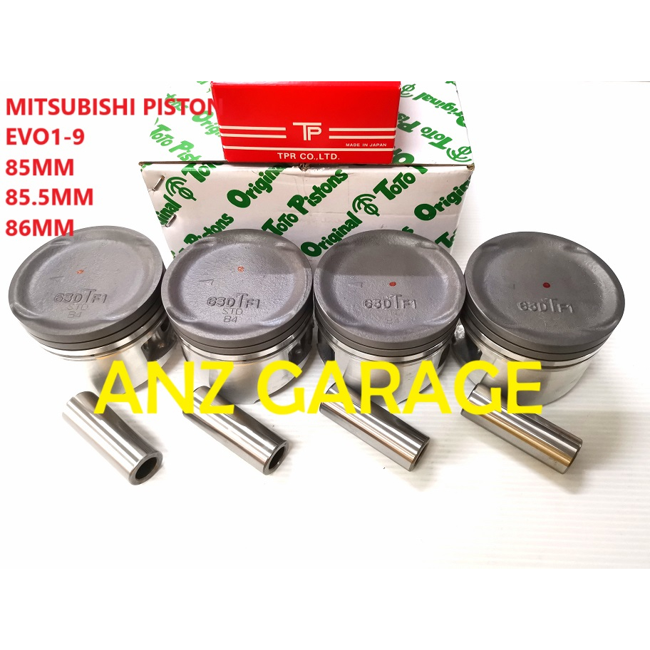 TOTO COATED EVO123 4G63 EVO RVR PISTON TURBO SIZE 85MM 85.5MM 86MM | Shopee Malaysia