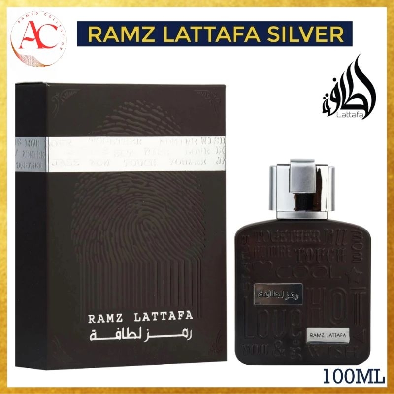 Ramz lattafa silver perfume EDP Original from Dubai 100 ml | Shopee ...