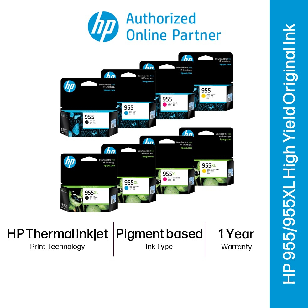 HP 955/955XL High Yield Original Ink Cartridge for HP Office Jet Pro ...