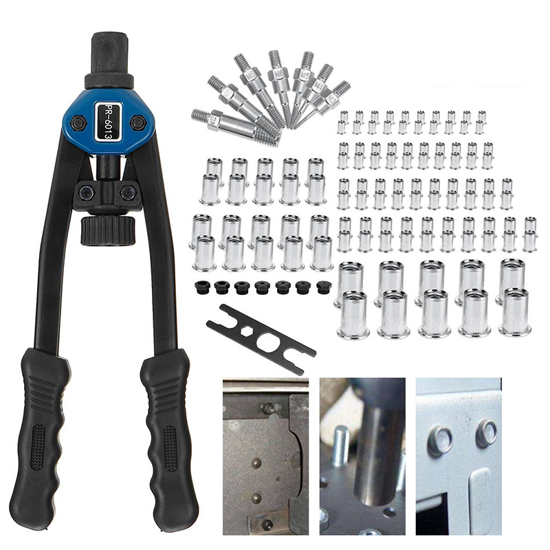 MKR 110pcs 190pcs 300pcs M3-M12 Manual Rivet Gun Riveting Machine Nut ...