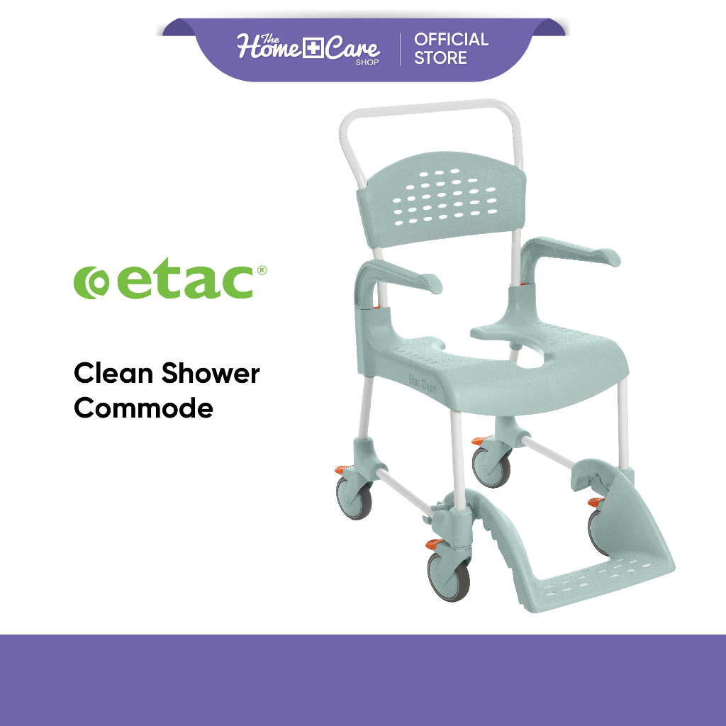 ETAC CLEAN Shower Commode 8022 9315 (4 Locked Castor) (MDA REG: GA9871023-119755) | Shopee Malaysia