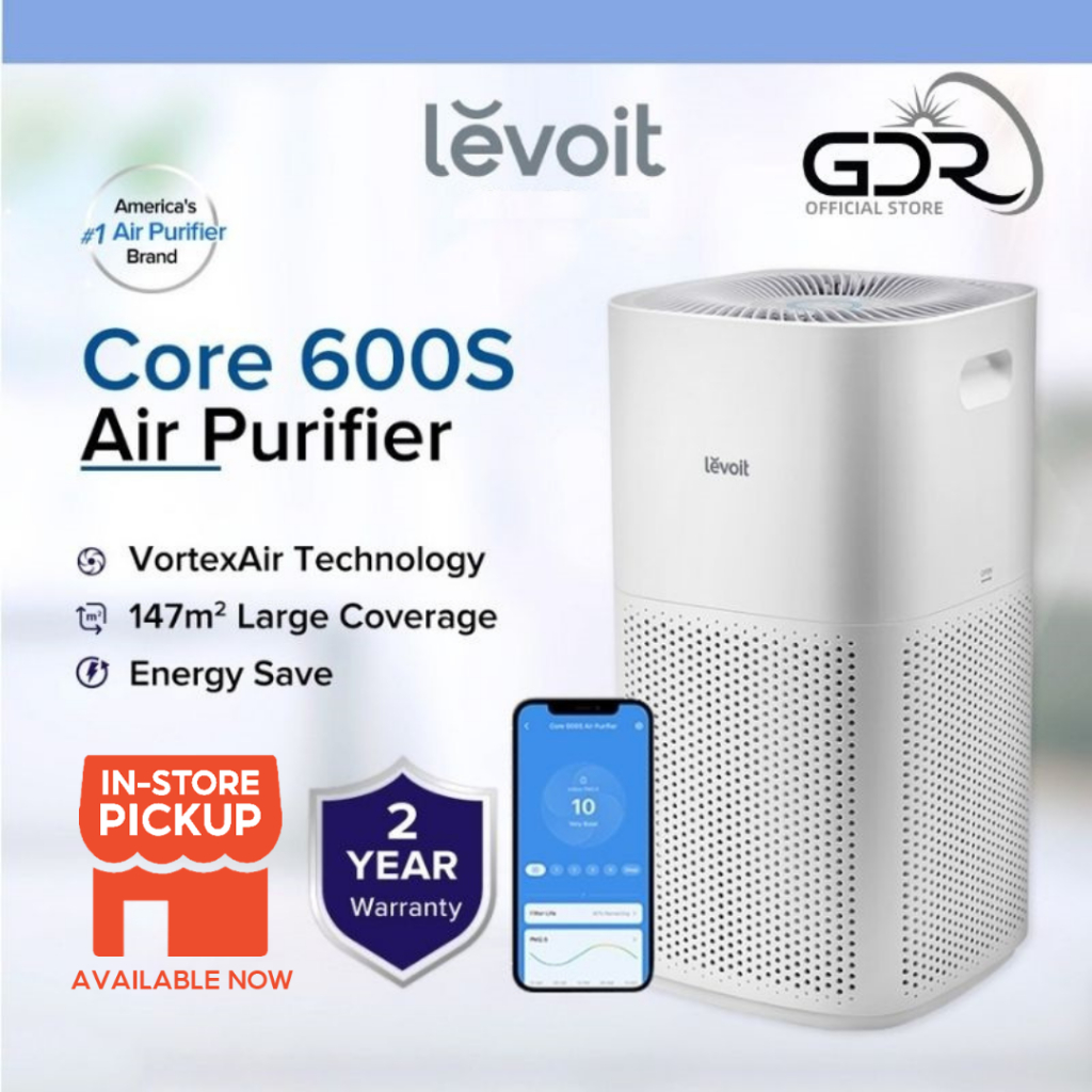 Levoit Core 600S Smart WiFi Air Purifier for Large Room (147 m²) (2 ...