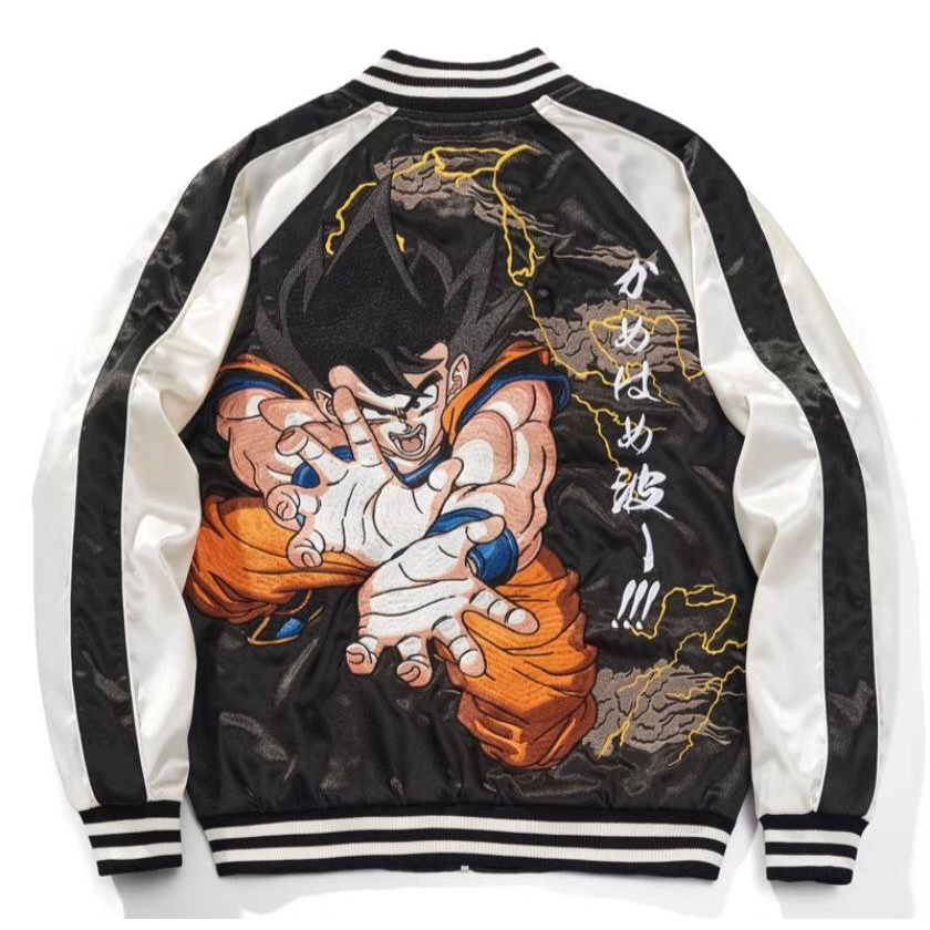 (BRAND NEW & ORIGINAL) Dragonball Z Gohan Non-Reversible Sukajan Jacket ...