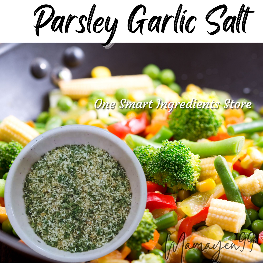 Parsley Garlic Salt Seasoning | Garlic Parsley Sea Salt | Serbuk ...