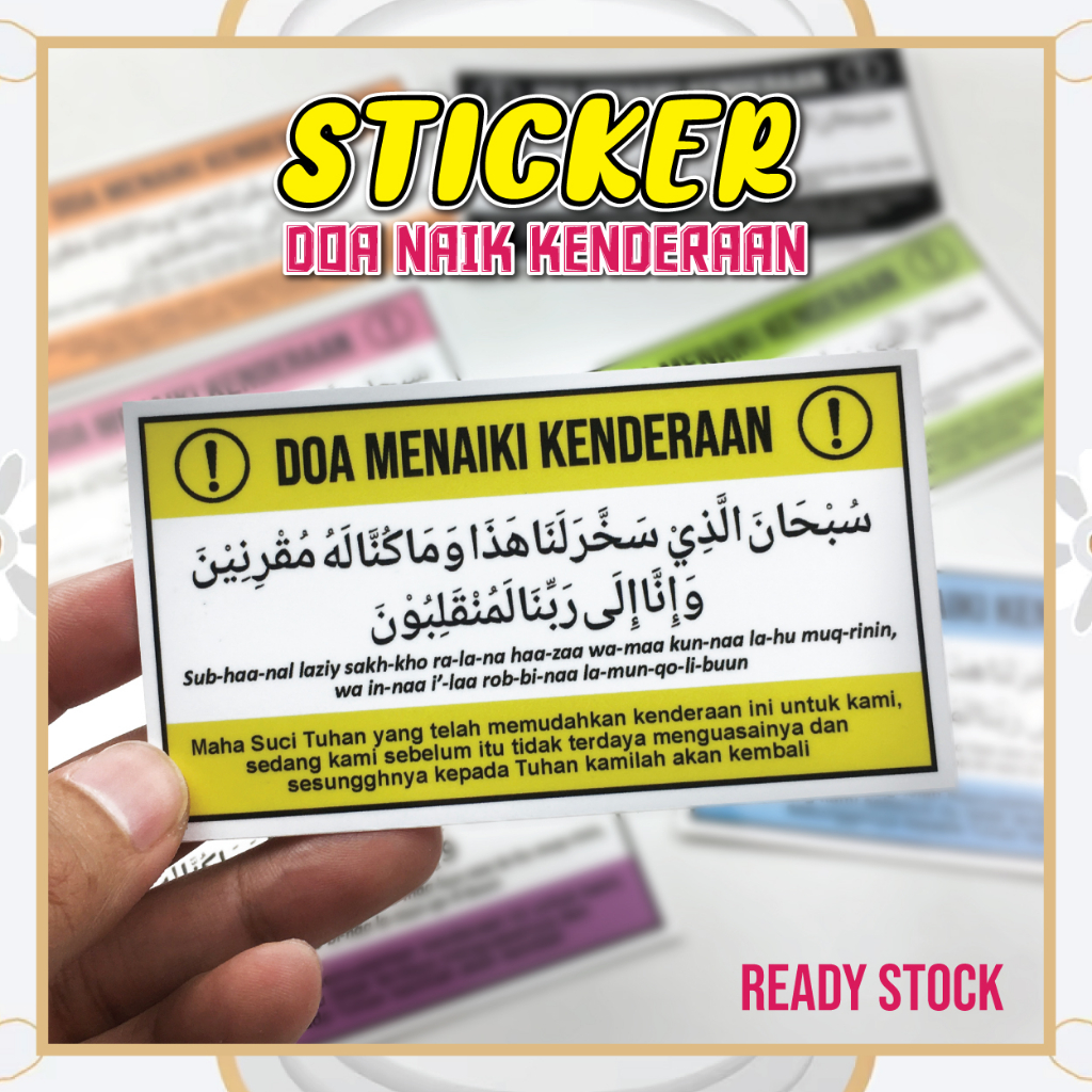 STICKER DOA NAIK KENDERAAN KALIS AIR | Sticker Kereta, Motor | Shopee ...
