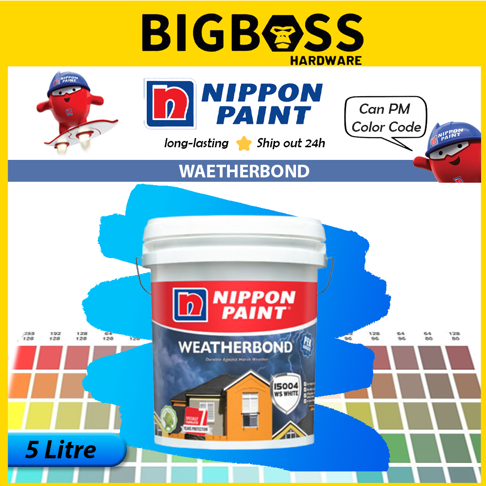 Nippon Paint Vinilex Weatherbond Exterior Paint 5L / 内外墙漆 - COLOR ...