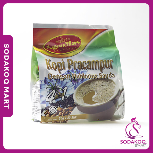 AGROMAS Kopi Pracampur Habbatus Sauda 4 in 1 (20g x 20) | Shopee Malaysia