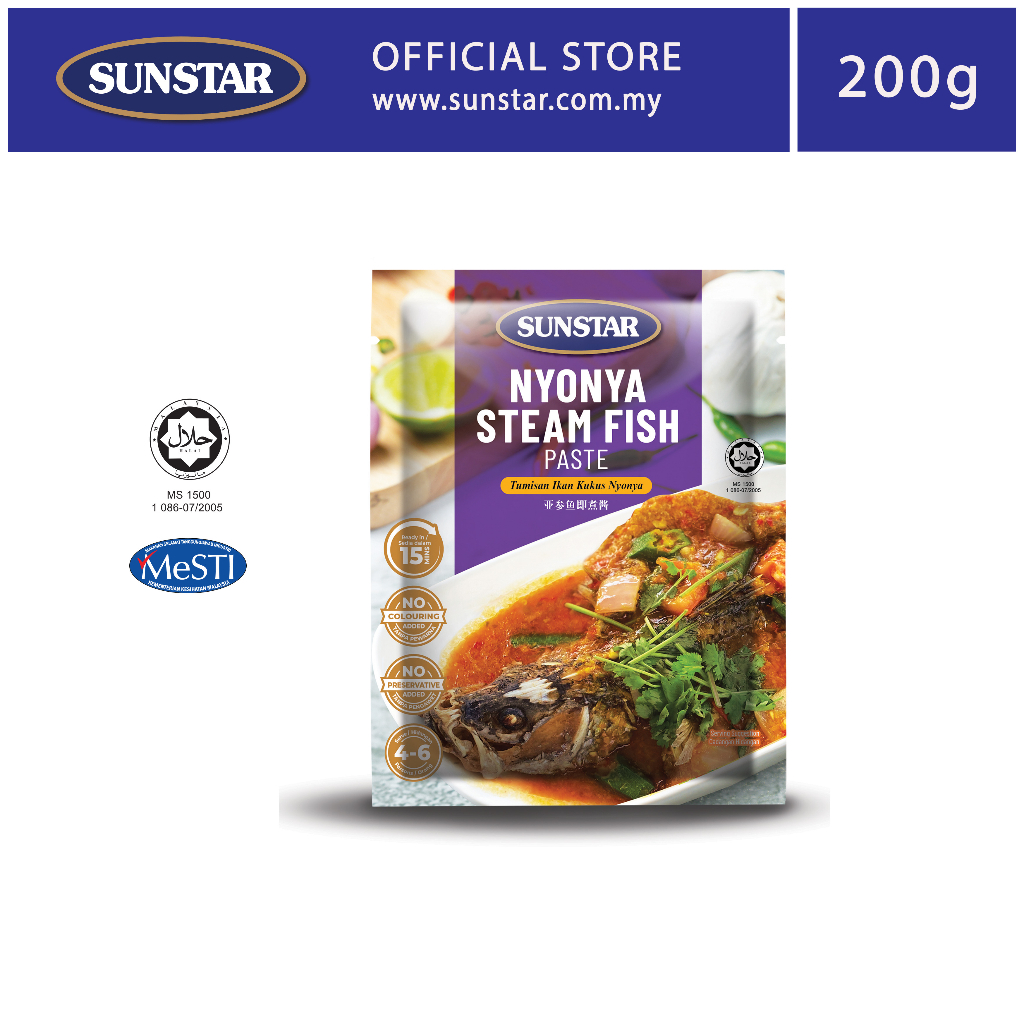 SUNSTAR Nyonya Steam Fish Paste / Tumisan Ikan Kukus Nyonya (200g ...