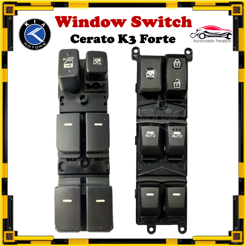Kia Cerato 】 Power Window Switch / Suis Tingkap / Main Switch ( Forte K3 2012 - 2019 / Right ...